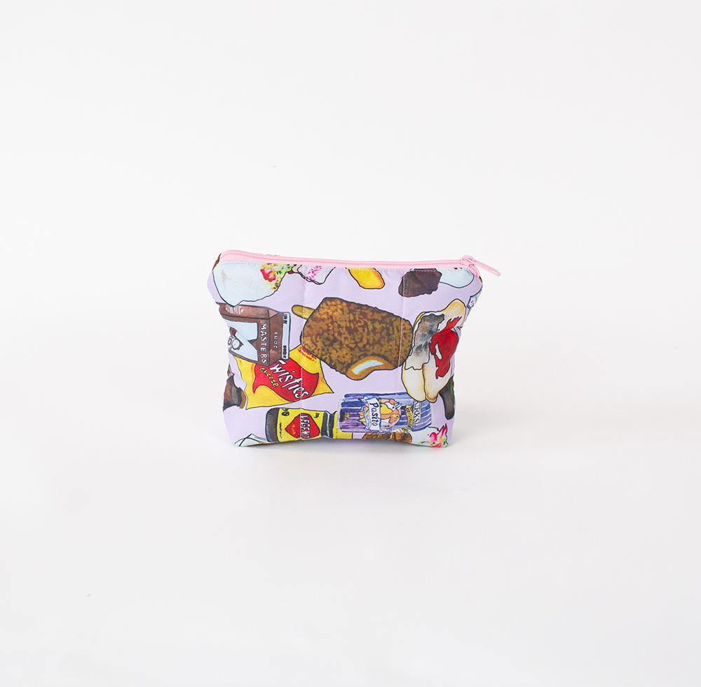 SMALL ZIPPY PUFFY BAG - HAPPY POUCH CLUB – Big Bite Studios