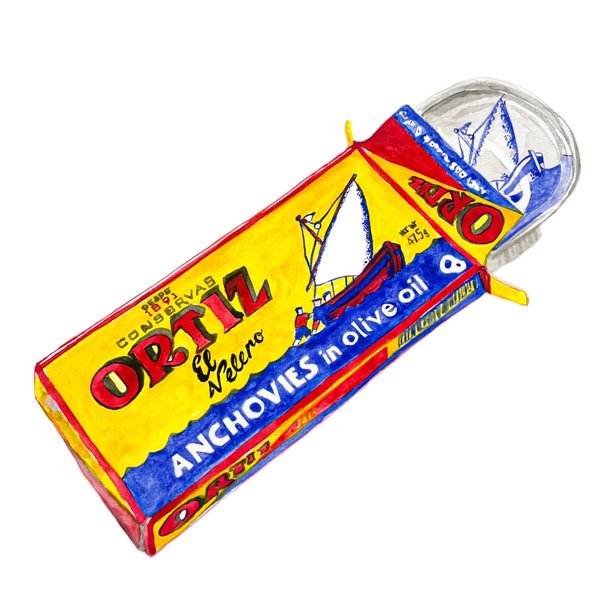 Oritz Anchovies (Best Fishes) - Art Print – Big Bite Studios