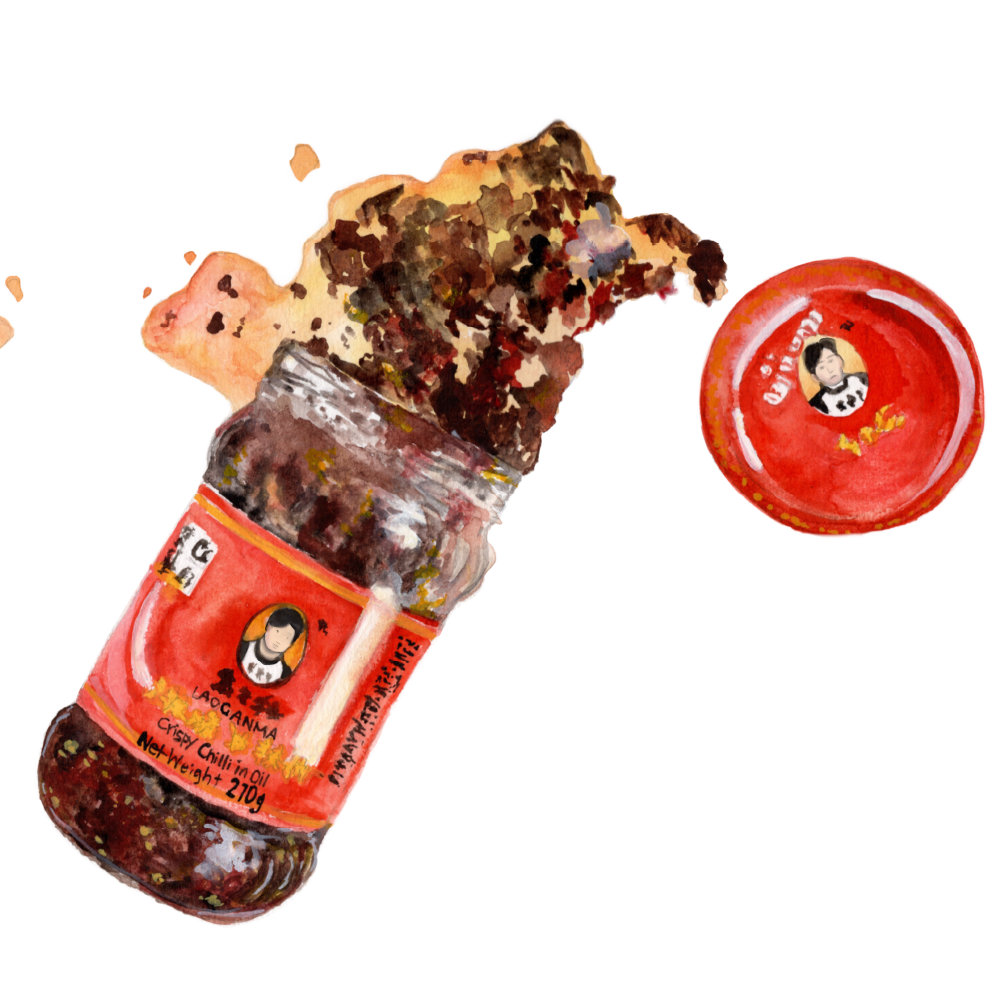 Laoganma Chilli Oil (Hot stuff coming through) - Art Print – Big Bite ...