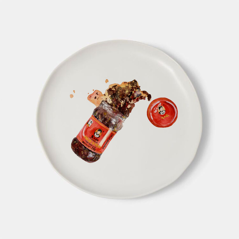 GIRL DINNER SNACK PLATES – Mixed Set of 4 – by Big Bite Studios